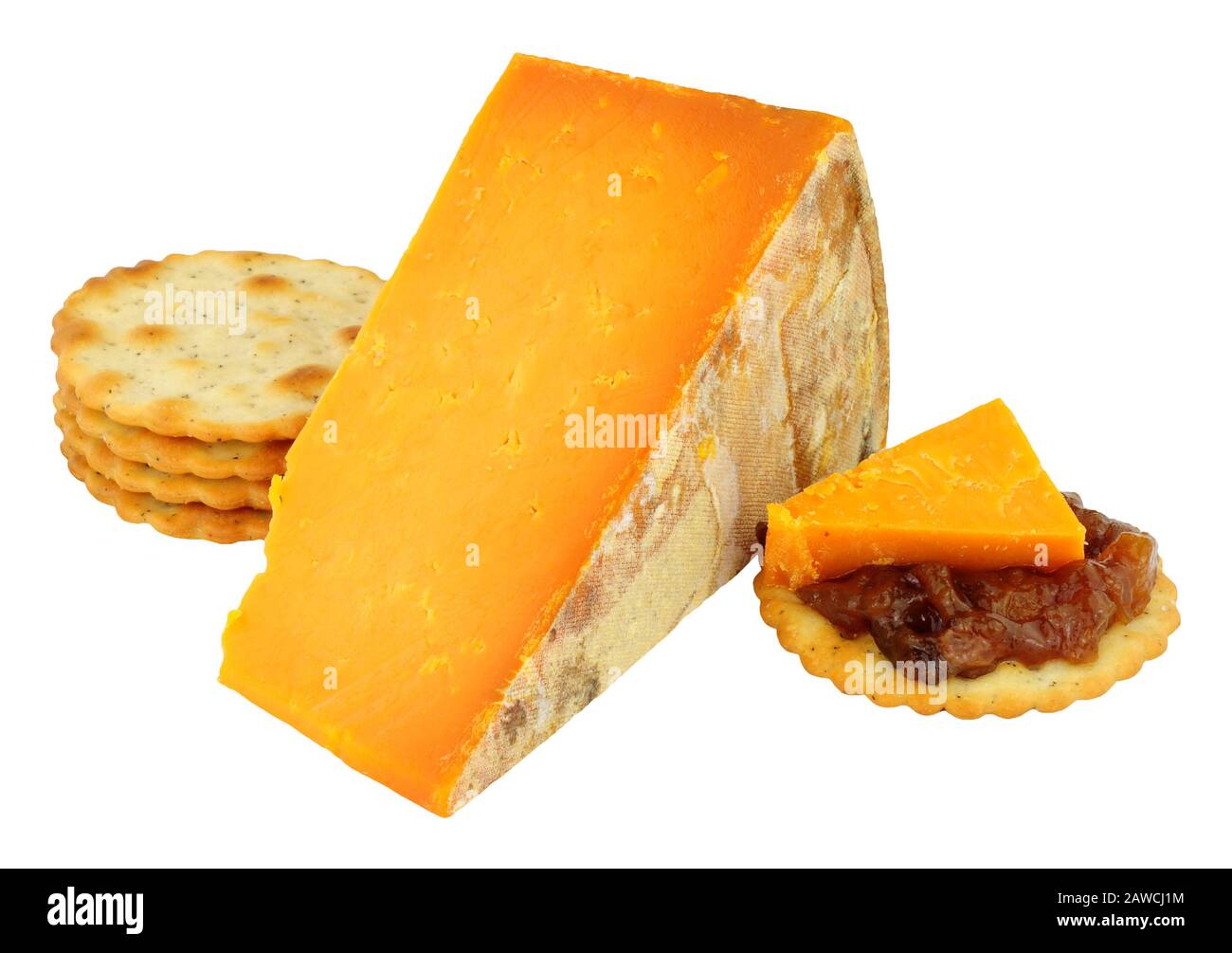 Rutland red cheese wedge isolated on a white background Stock Photo - Alamy