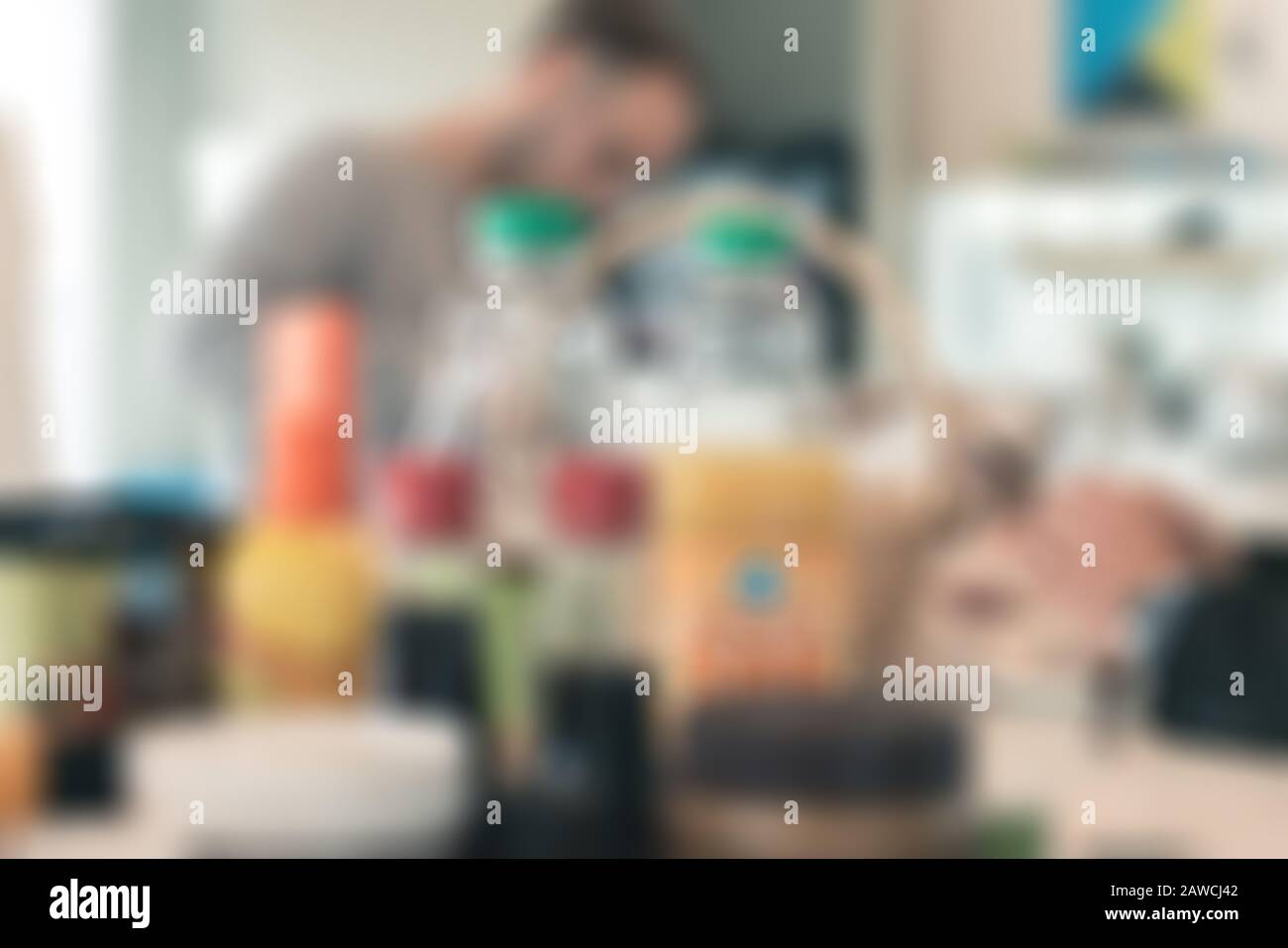 Lunch is ready at the office, business background Stock Photo - Alamy