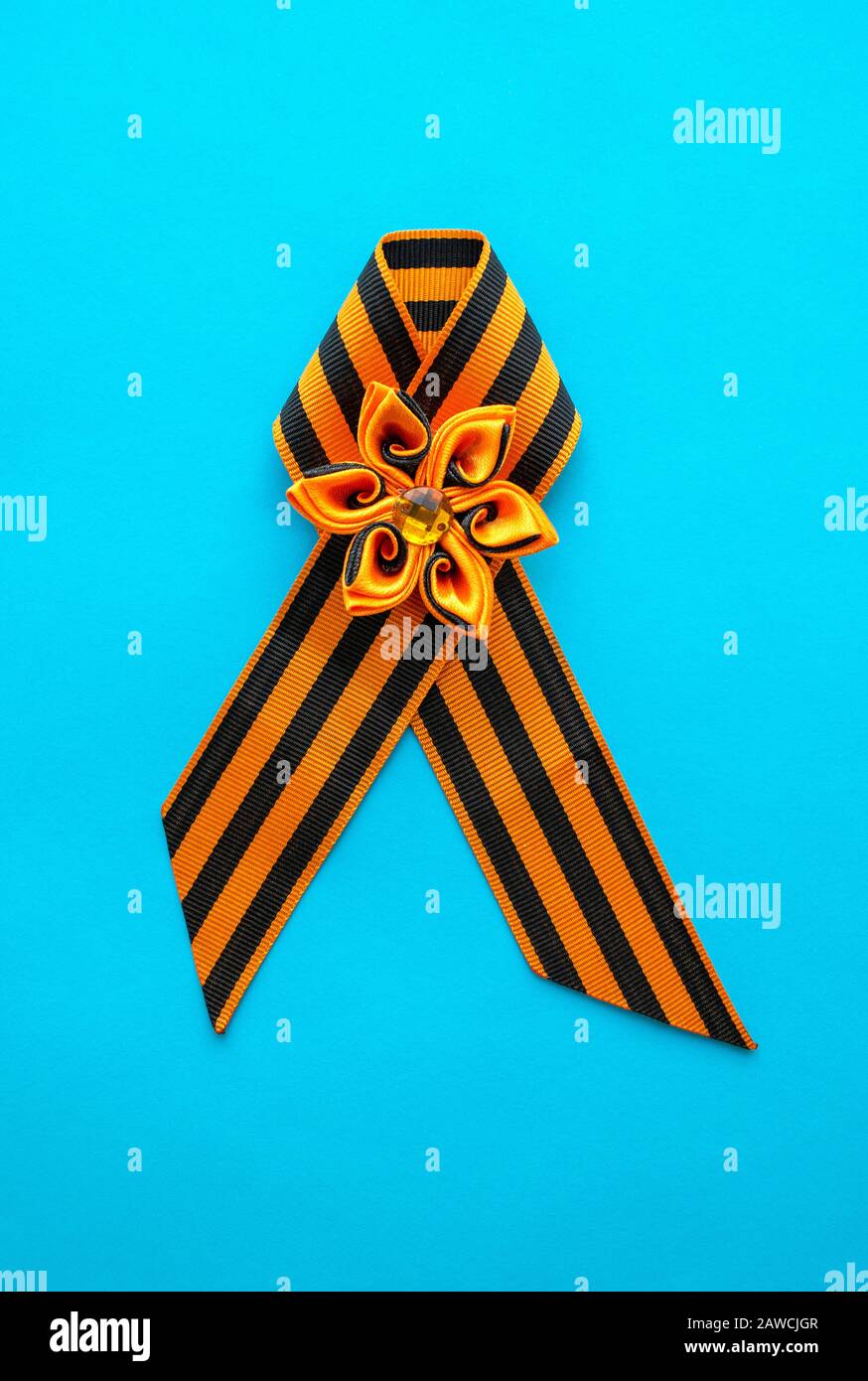 Black orange ribbon st george hi-res stock photography and images - Alamy