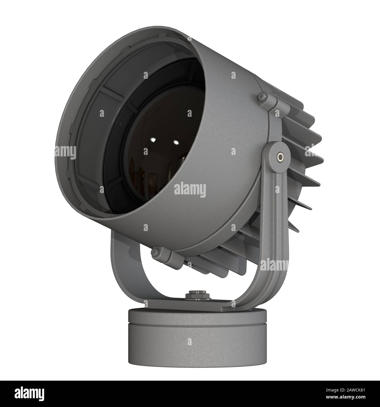 Spotlight on a white background. Isolate. 3D rendering of excellent ...