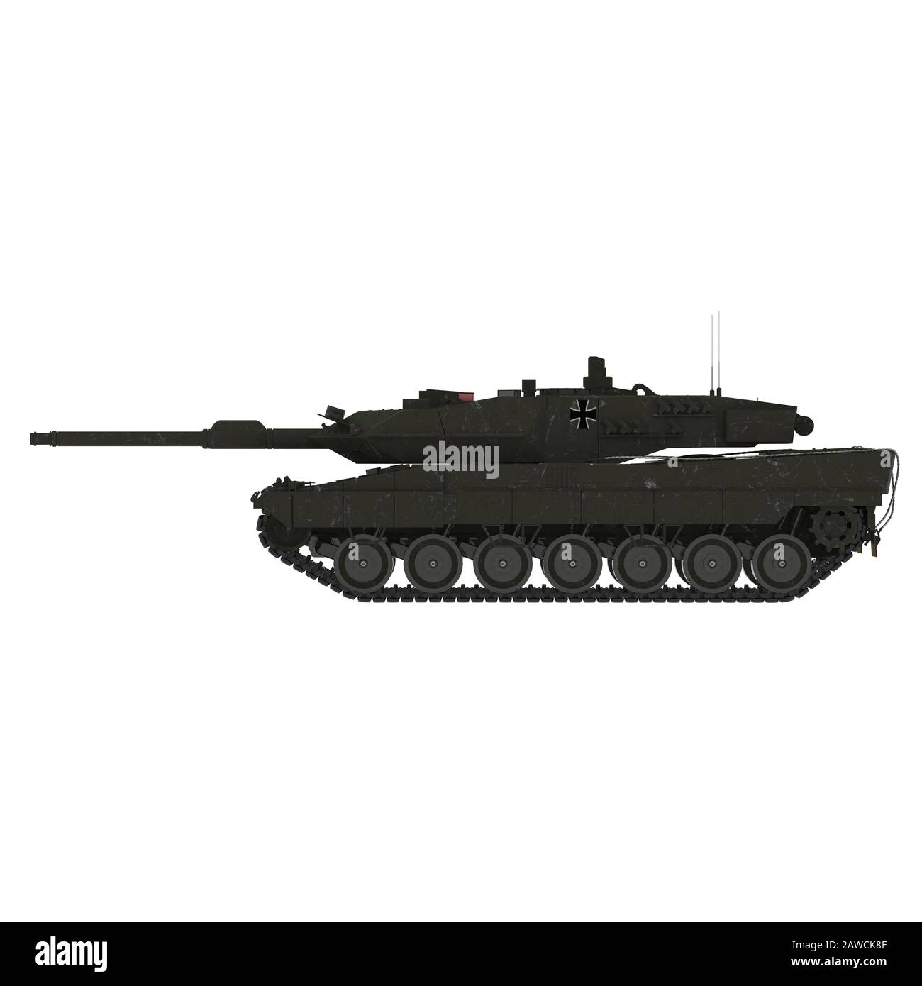 Tank on a white background. Isolate. 3D rendering of excellent quality ...