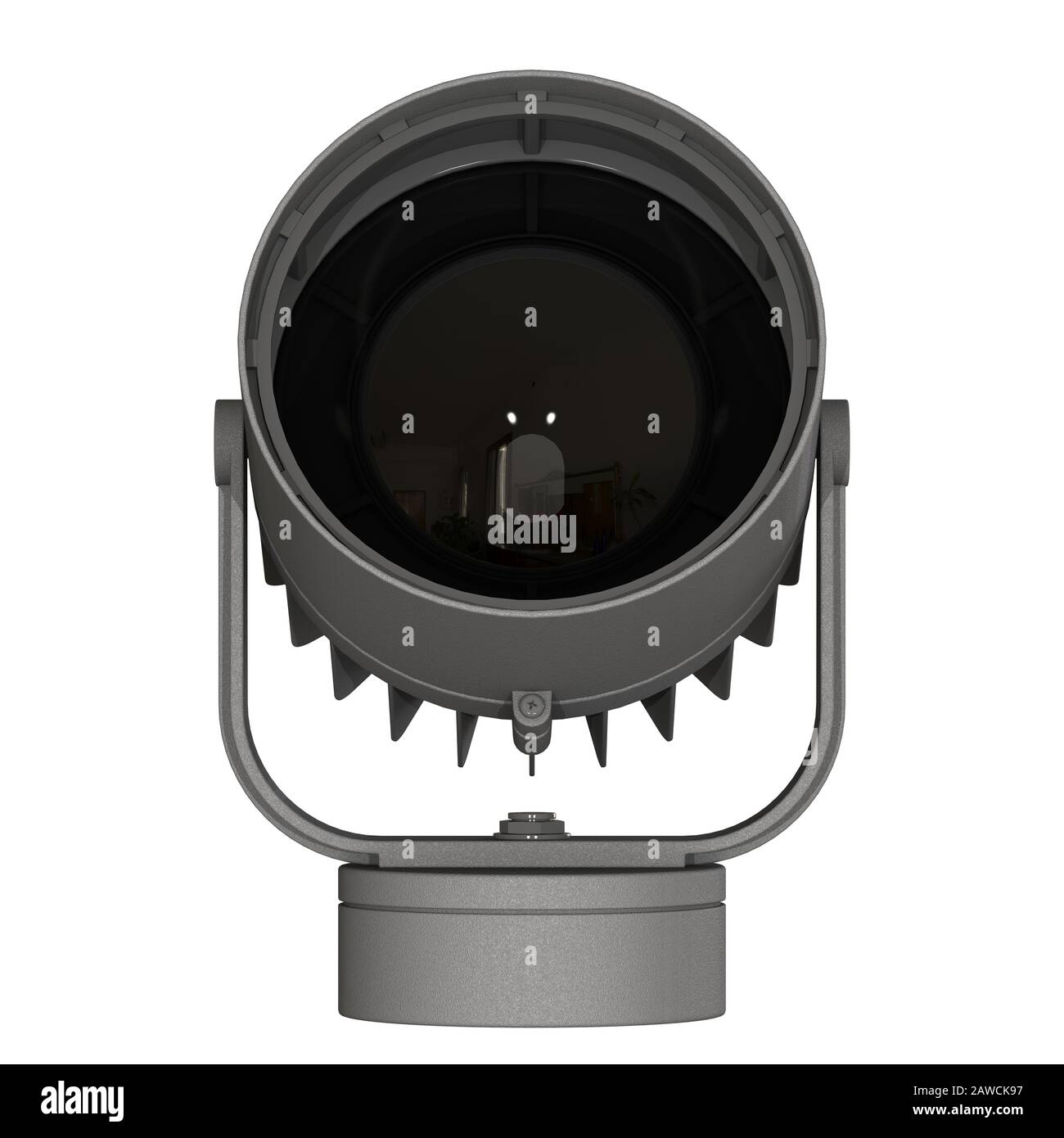 Spotlight on a white background. Isolate. 3D rendering of excellent ...