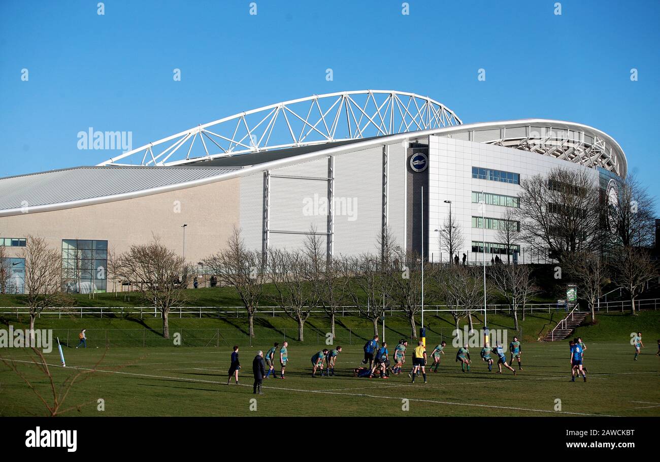 A general view from outside the ground ahead of the Premier League ...