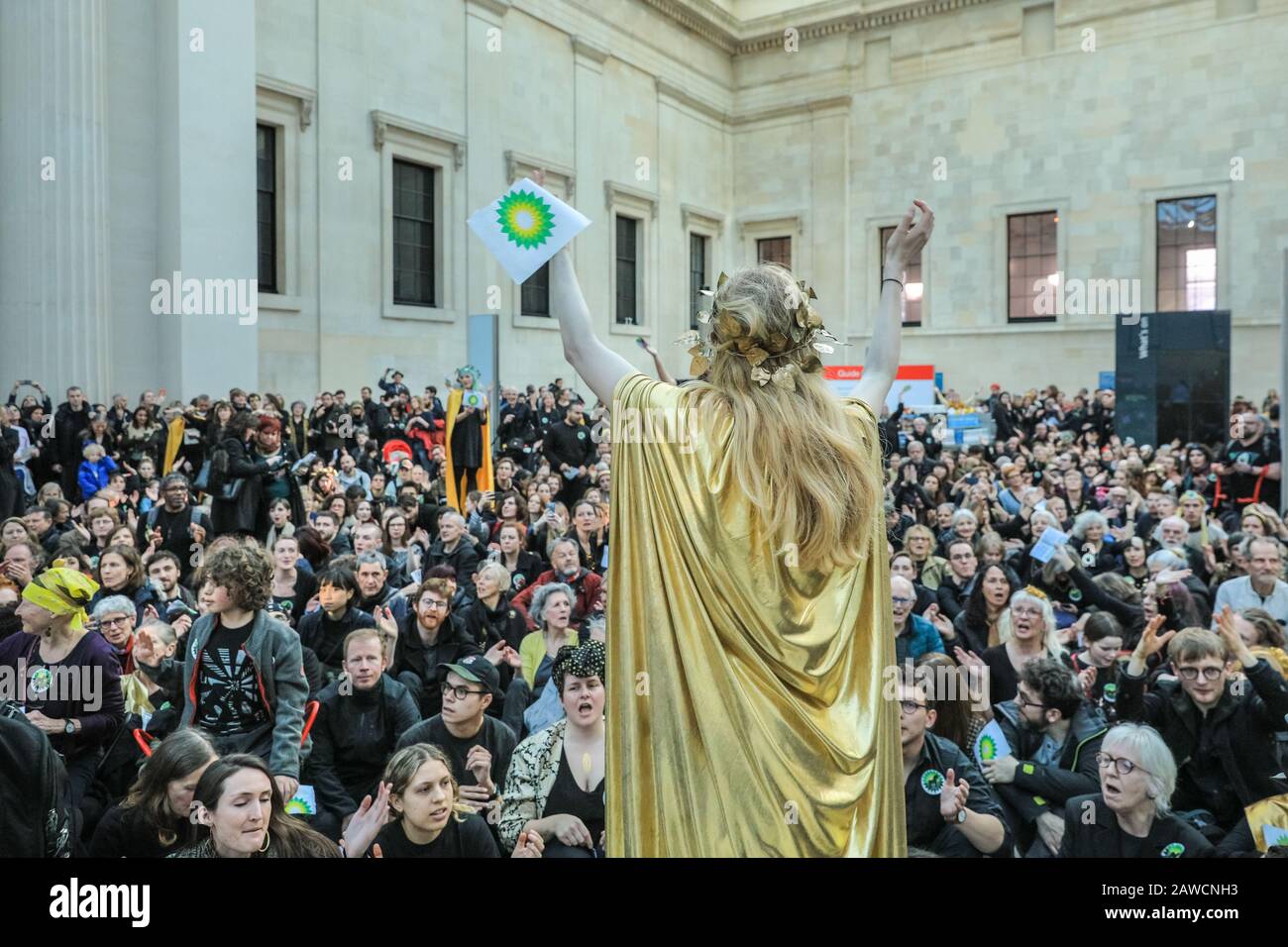 Activists inside the british museum hi-res stock photography and images ...