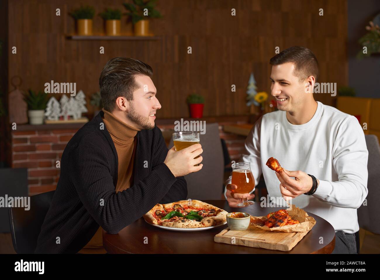 Mates interacting hi-res stock photography and images - Alamy