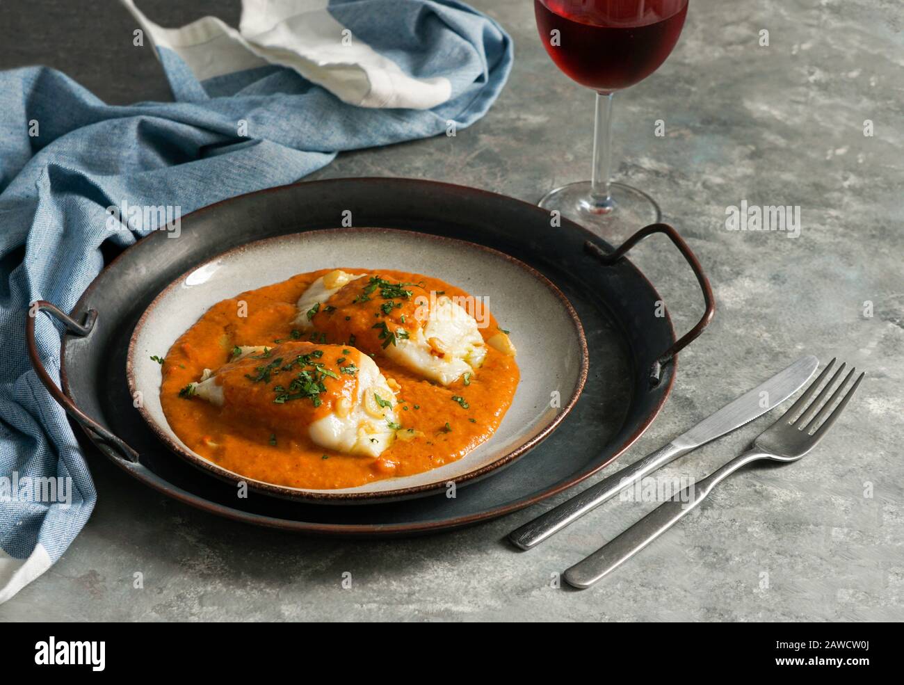 Bacalao a la vizcaína hi-res stock photography and images - Alamy