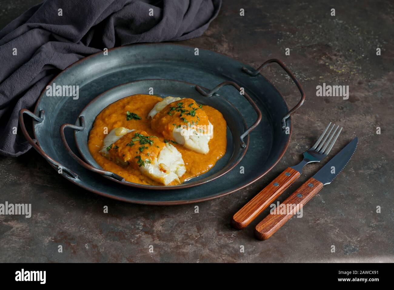 Bacalao a la vizcaína hi-res stock photography and images - Alamy