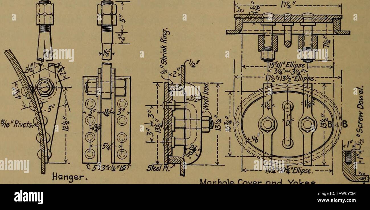 Steam power plants, their design and construction . Enlarged Sec+ion o ...