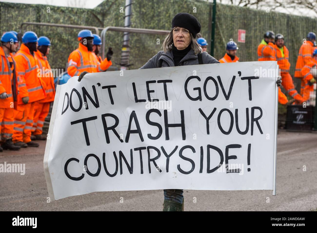 Anti hs2 poster hi-res stock photography and images - Alamy