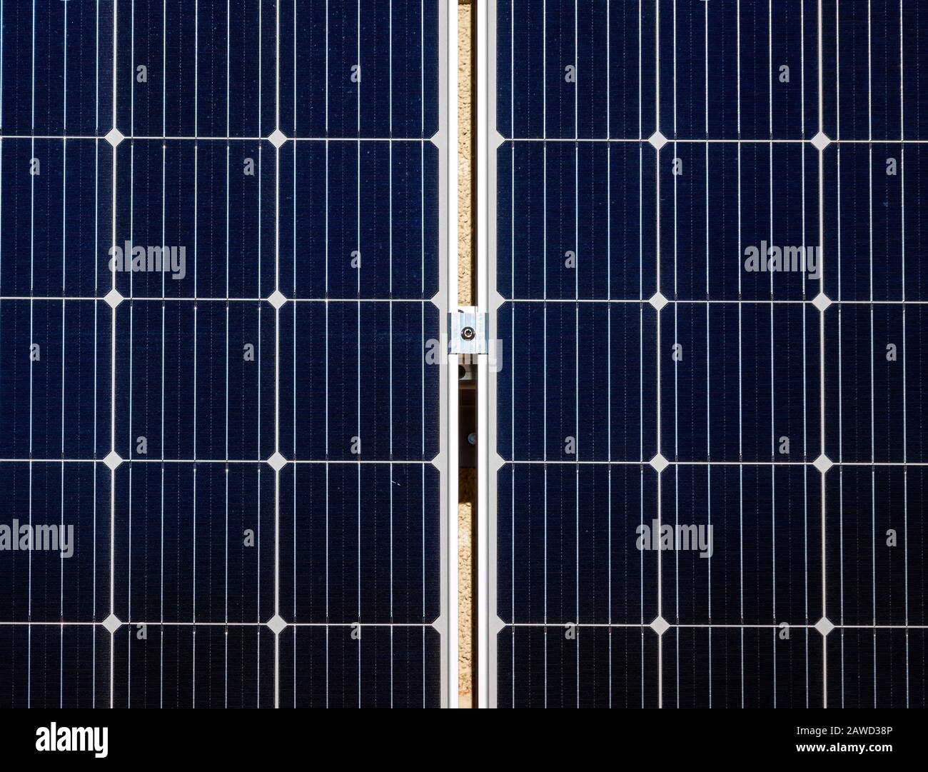Detail solar panel of a photovoltaic system Stock Photo - Alamy