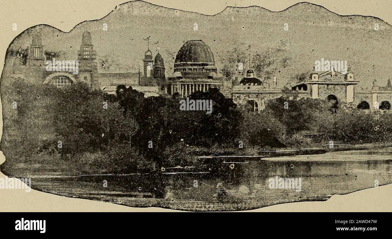 The World's Columbian exposition, Chicago, 1893 . BIRDS-EYE MAP OF ...