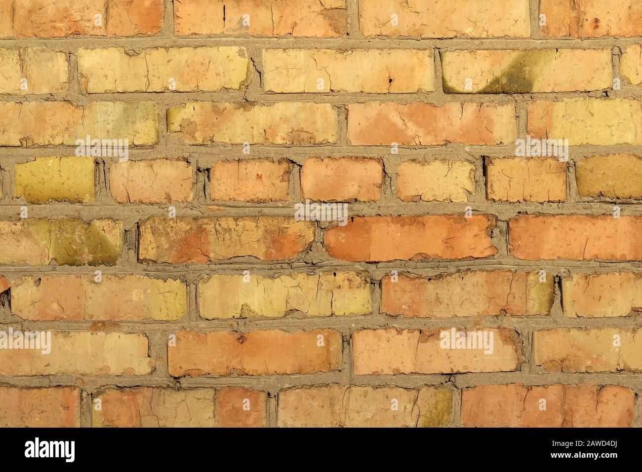 Retro brick wall old golden color texture, great design for any ...