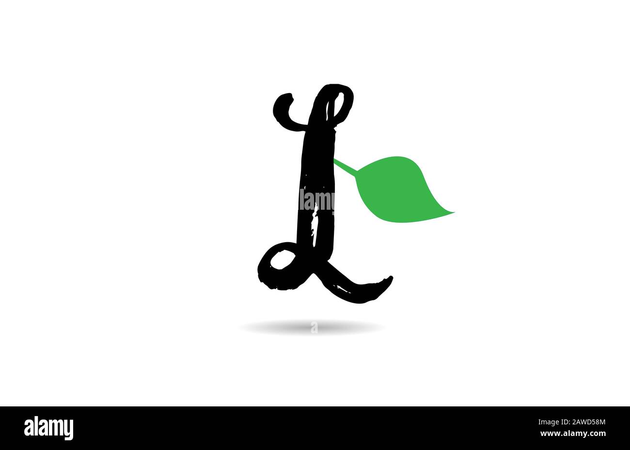 Letter l hand written logo hi-res stock photography and images - Alamy