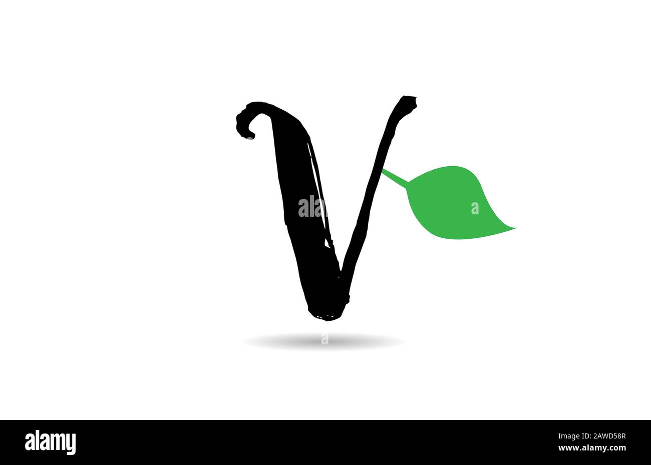 Handwritten v vector vectors hi-res stock photography and images - Alamy