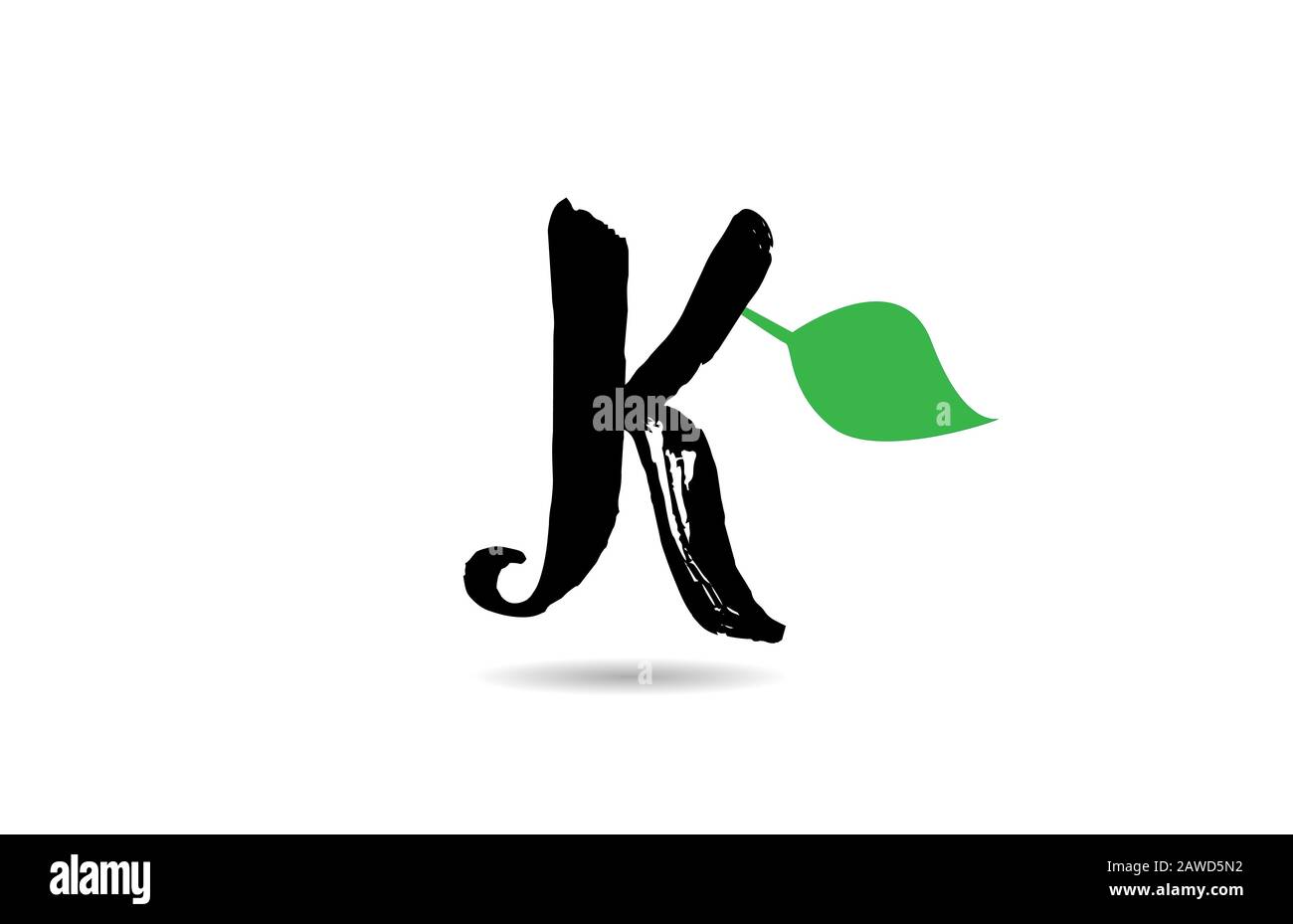 K logo leaf hi-res stock photography and images - Alamy