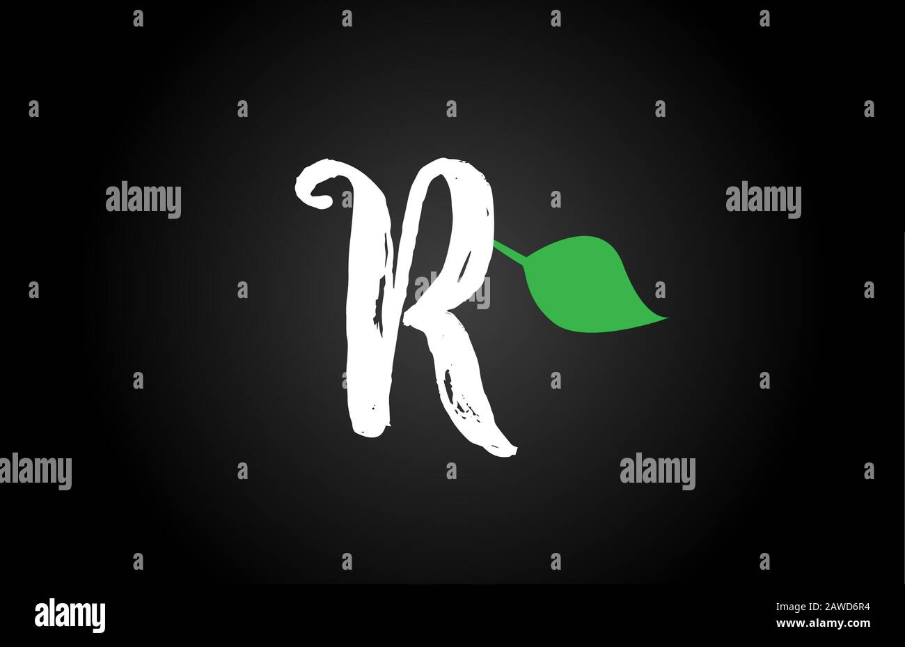 Letter r hand written logo hi-res stock photography and images - Alamy