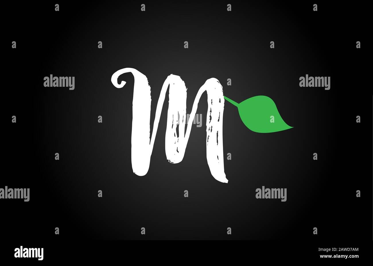 Letter m hand written logo hi-res stock photography and images - Alamy