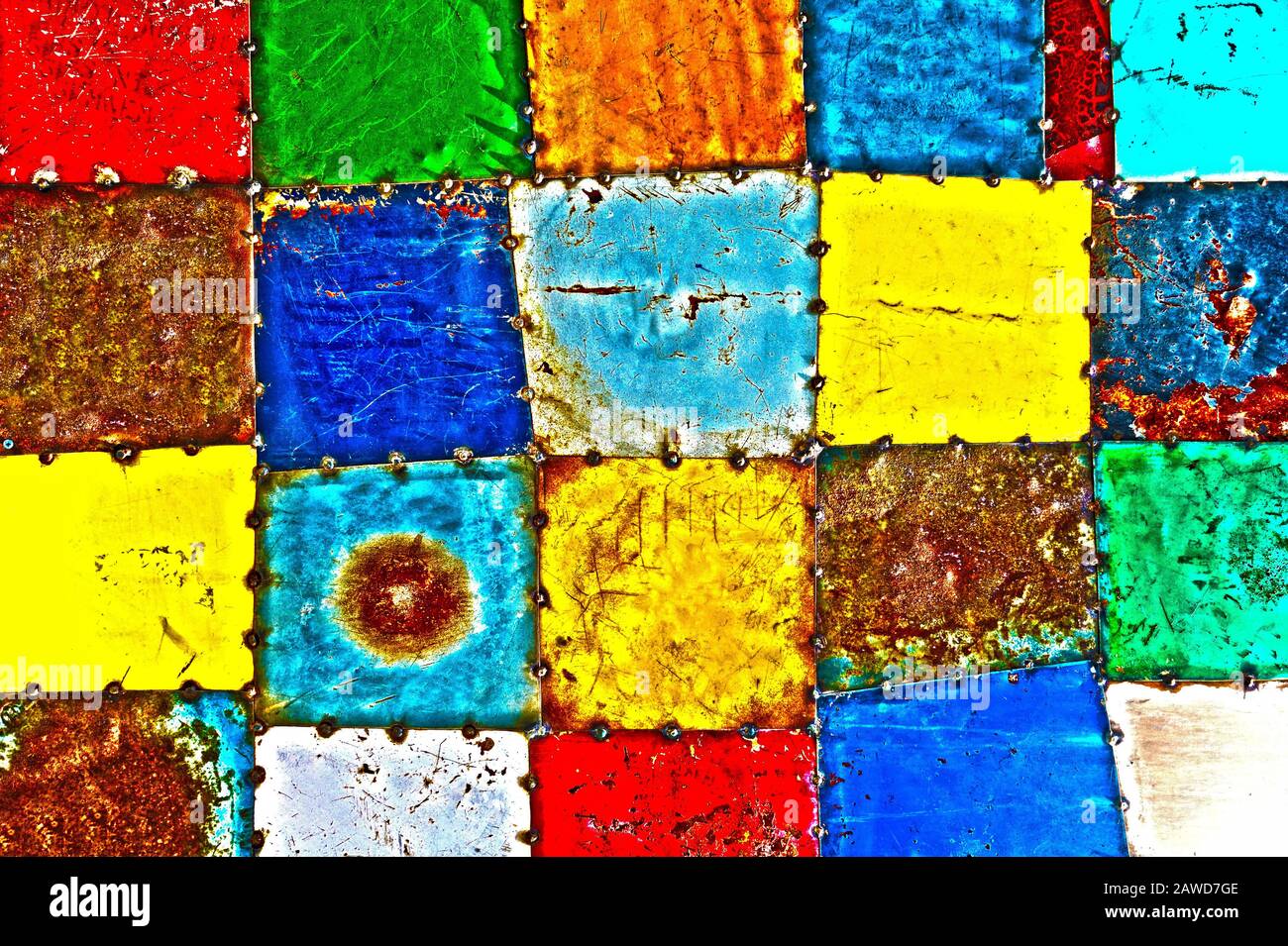 High Definition Abstract Background of Multicolored Painted Metal ...