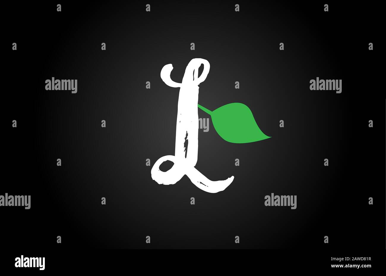 Letter l hand written logo hi-res stock photography and images - Alamy