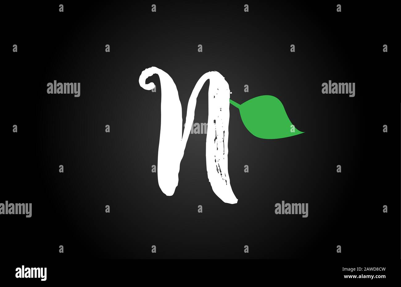 Hand written letter n logo hi-res stock photography and images - Alamy