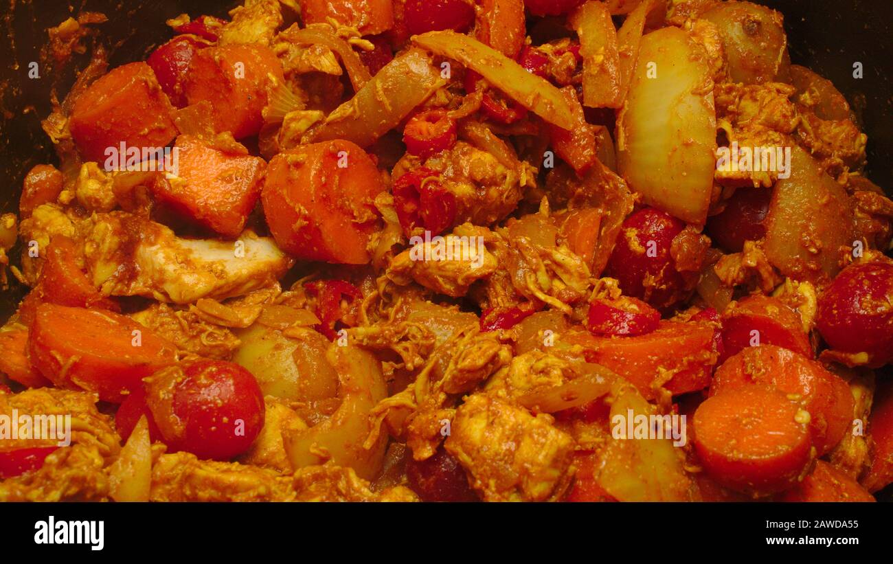 chicken curry and rice Stock Photo - Alamy