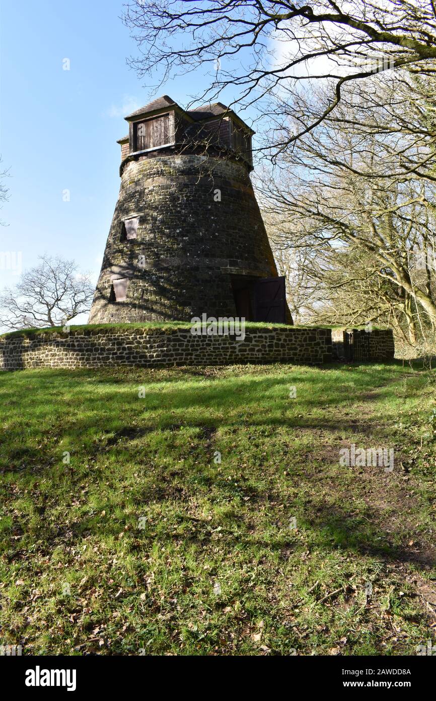 Old windmill at East Knoyle, Wiltshire, UK Stock Photo - Alamy