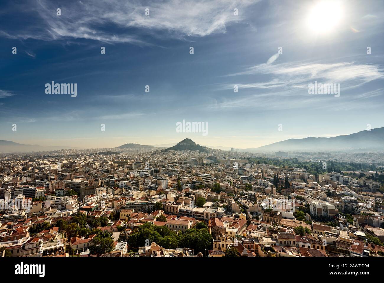 Views of the city of Athens in Greece in Summer Stock Photo - Alamy