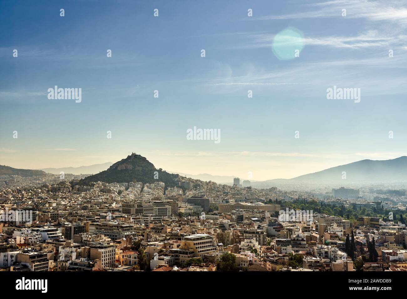 Views of the city of Athens in Greece in Summer Stock Photo - Alamy