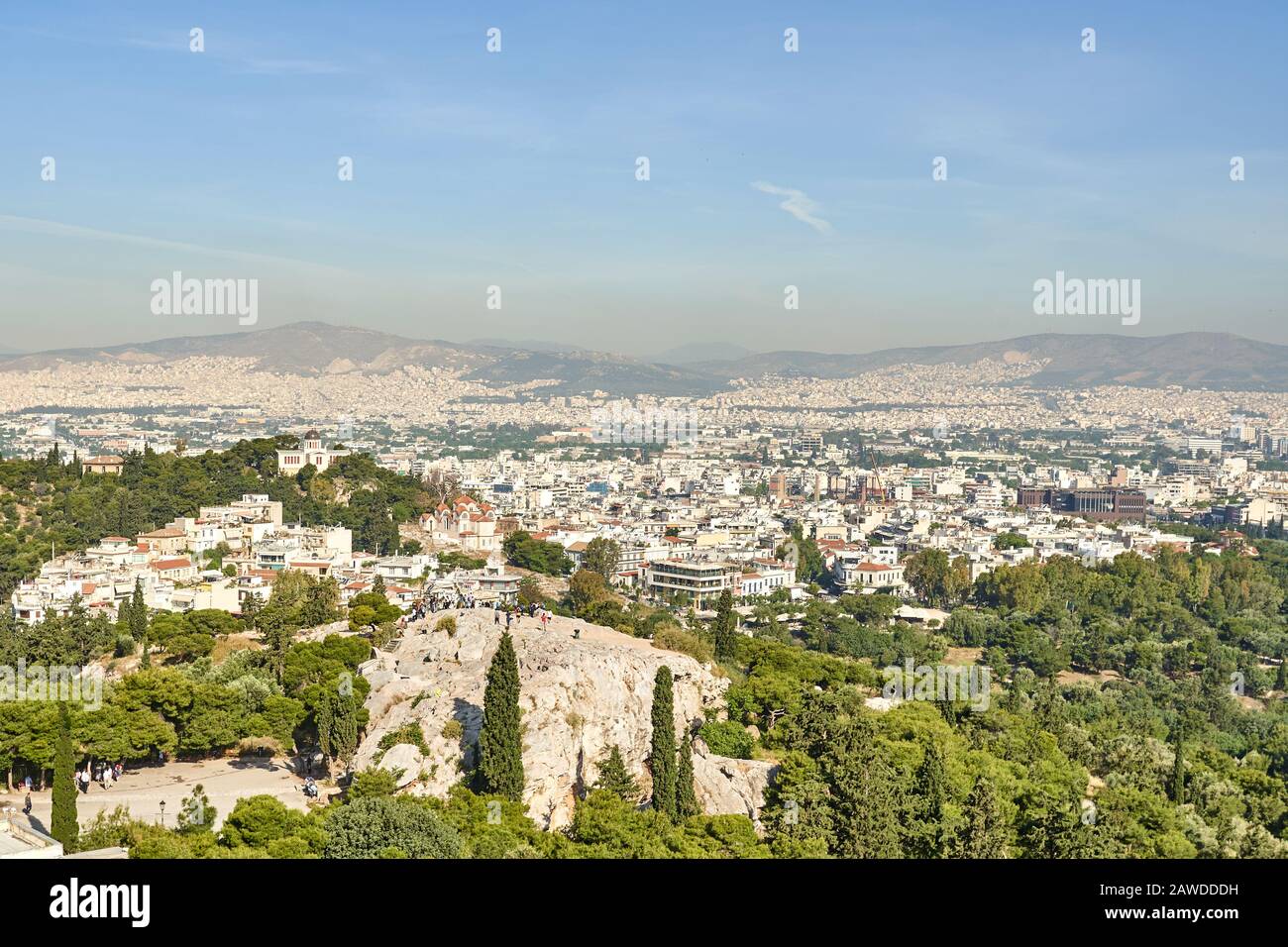 Views of the city of Athens in Greece in Summer Stock Photo - Alamy