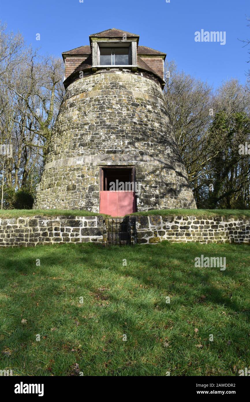 Old windmill at East Knoyle, Wiltshire, UK Stock Photo - Alamy
