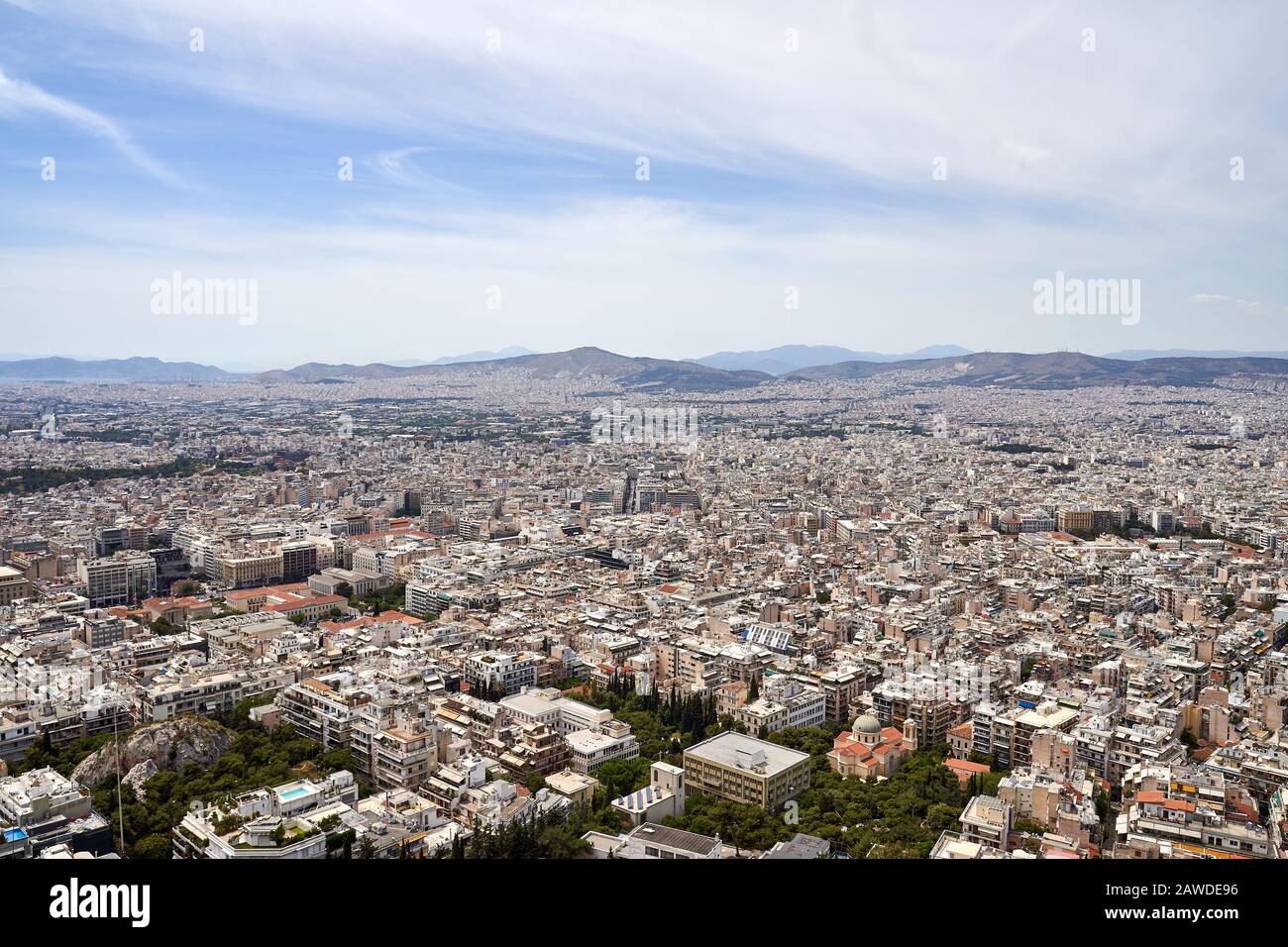 Views of the city of Athens in Greece in Summer Stock Photo - Alamy