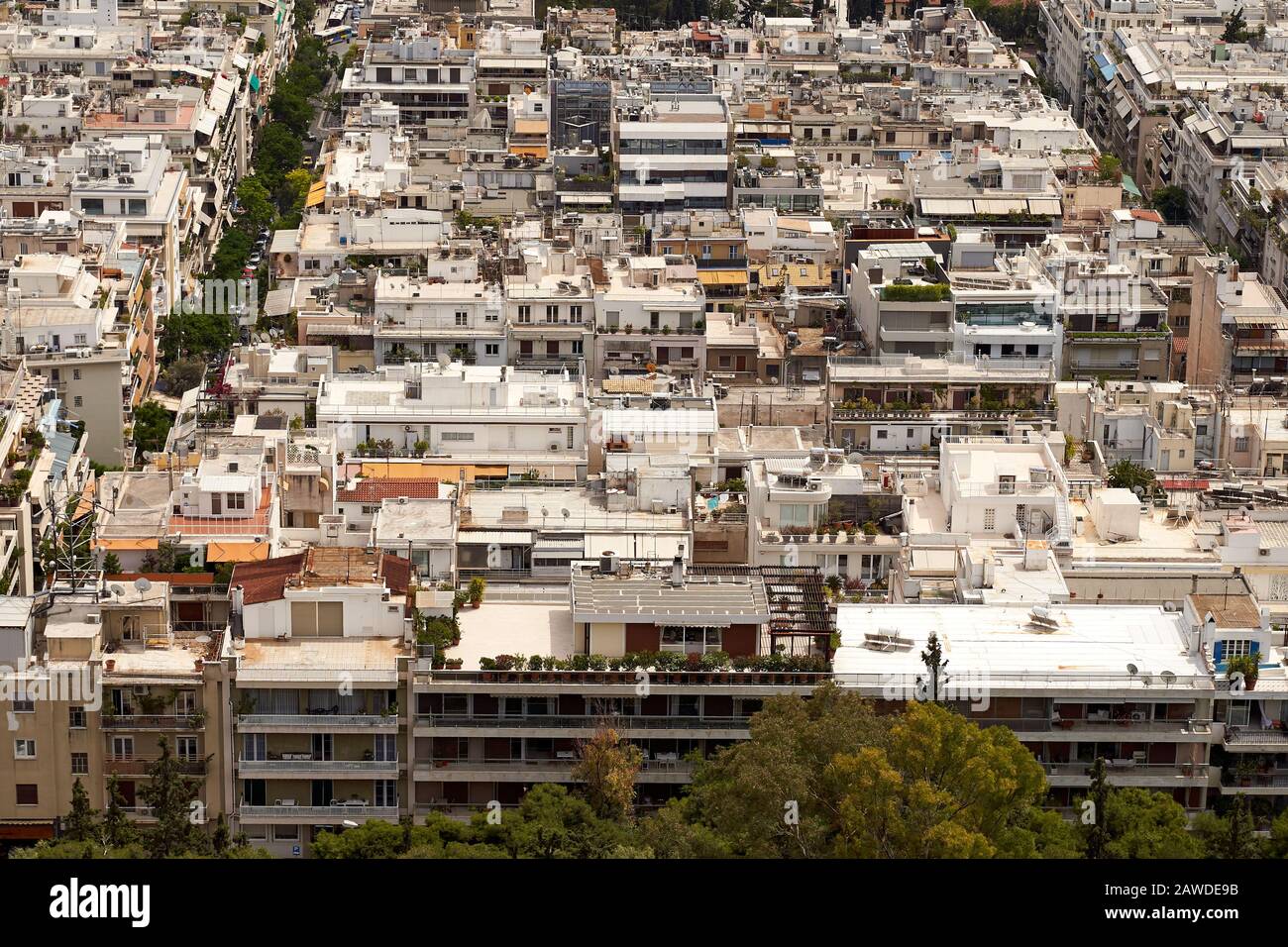 Views of the city of Athens in Greece in Summer Stock Photo - Alamy