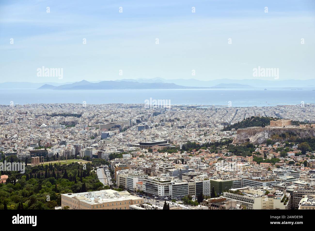 Views of the city of Athens in Greece in Summer Stock Photo - Alamy