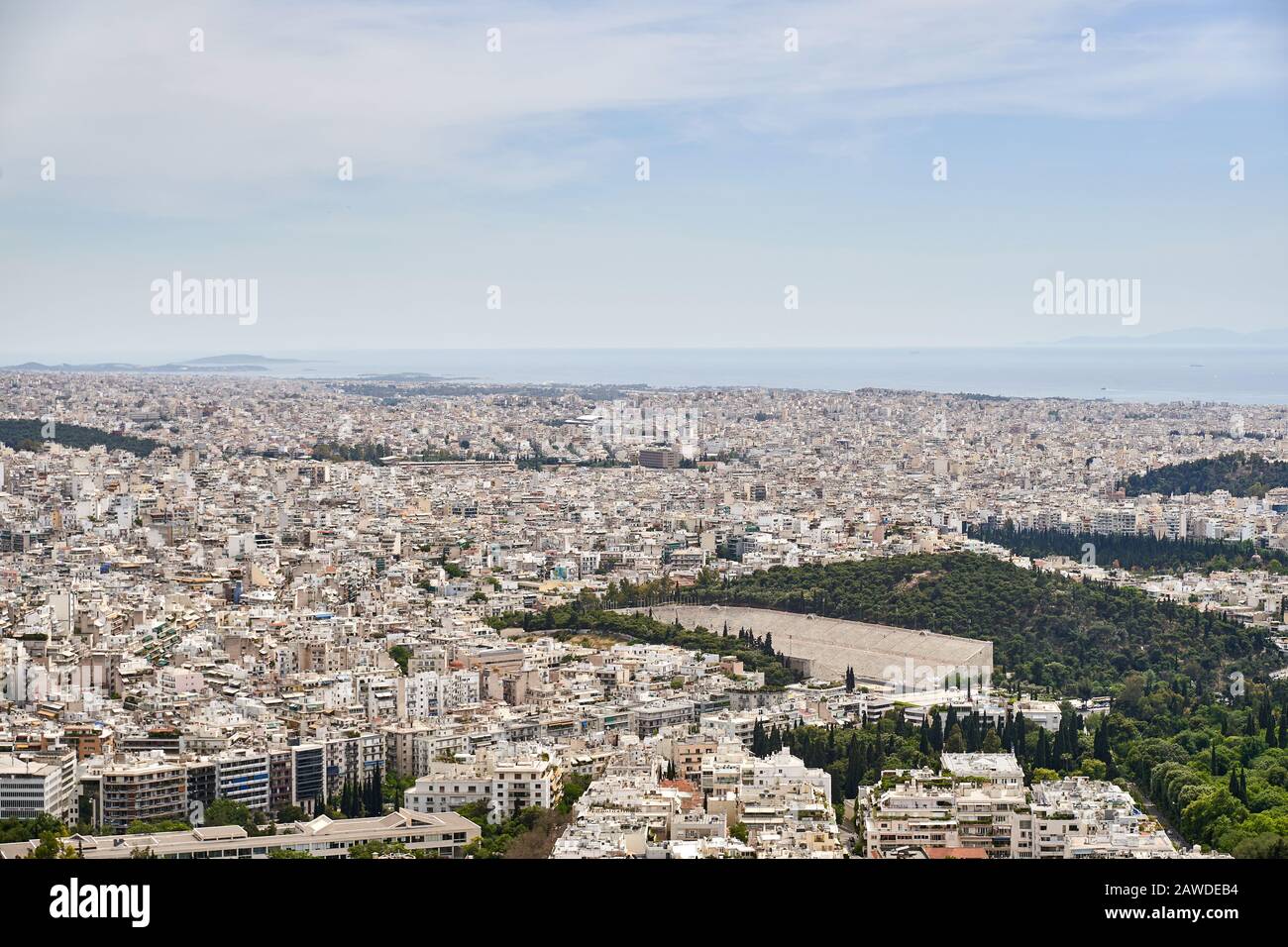 Views of the city of Athens in Greece in Summer Stock Photo - Alamy