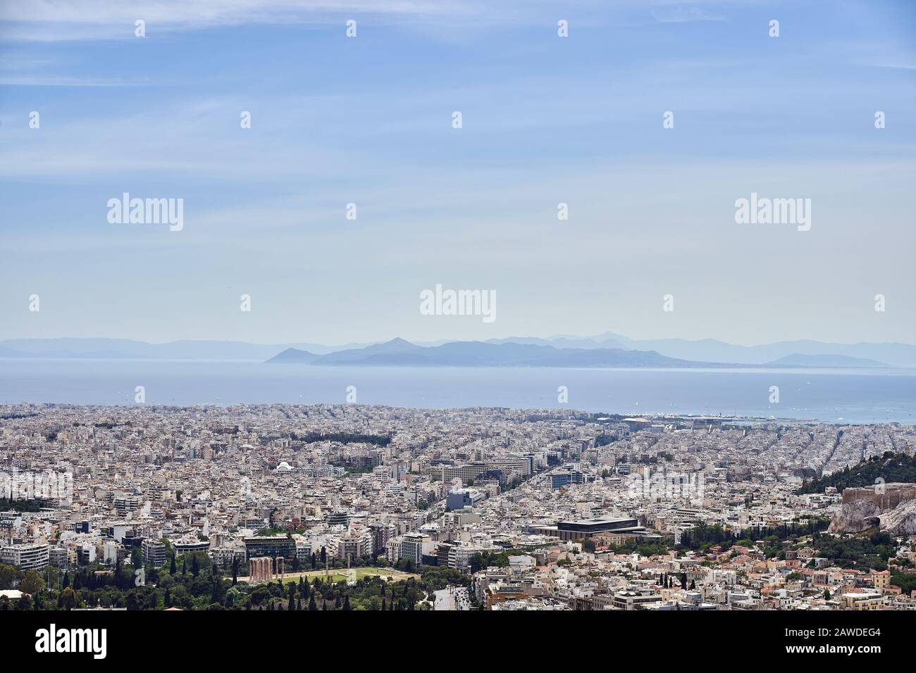 Views of the city of Athens in Greece in Summer Stock Photo - Alamy