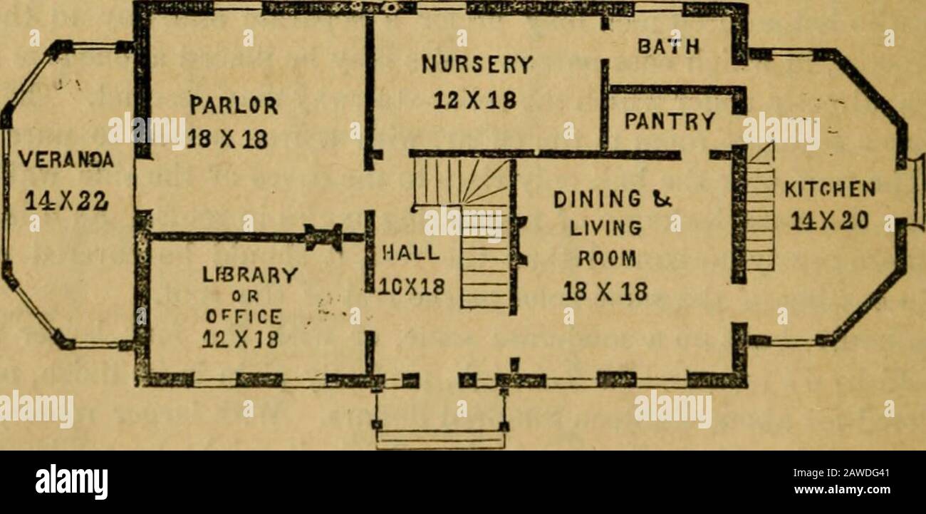 Hall and parlor plan hi-res stock photography and images - Alamy