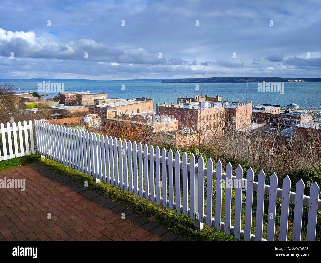 The Victoria Seaport of Port Towsend in Washington State Stock Photo ...
