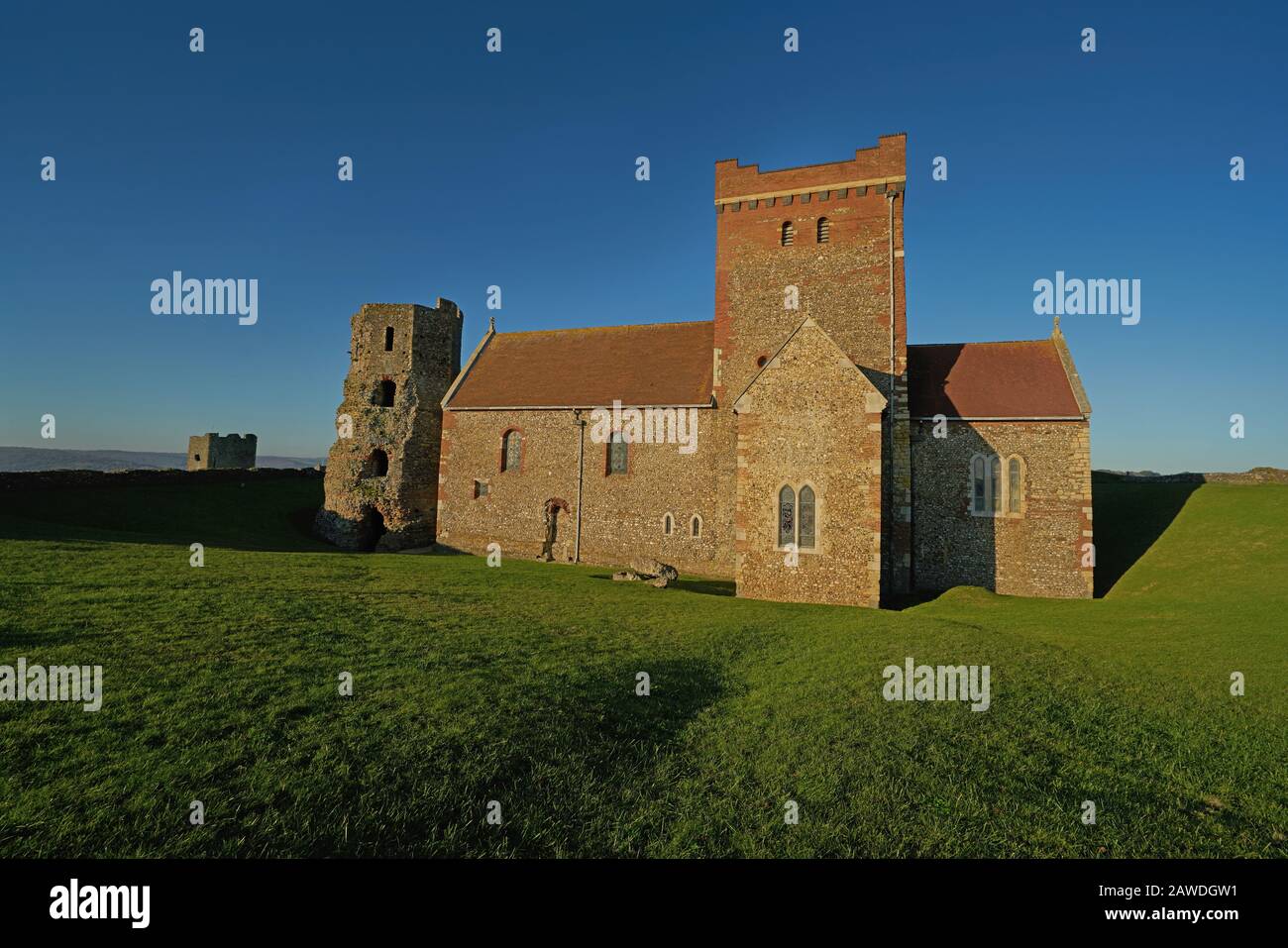 st mary in castro church dover Stock Photo - Alamy
