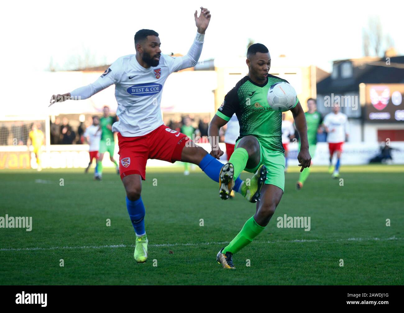 London, UK. 08th Feb, 2020. DAGENHAM, ENGLAND. FEBRUARY 08: L-R ...