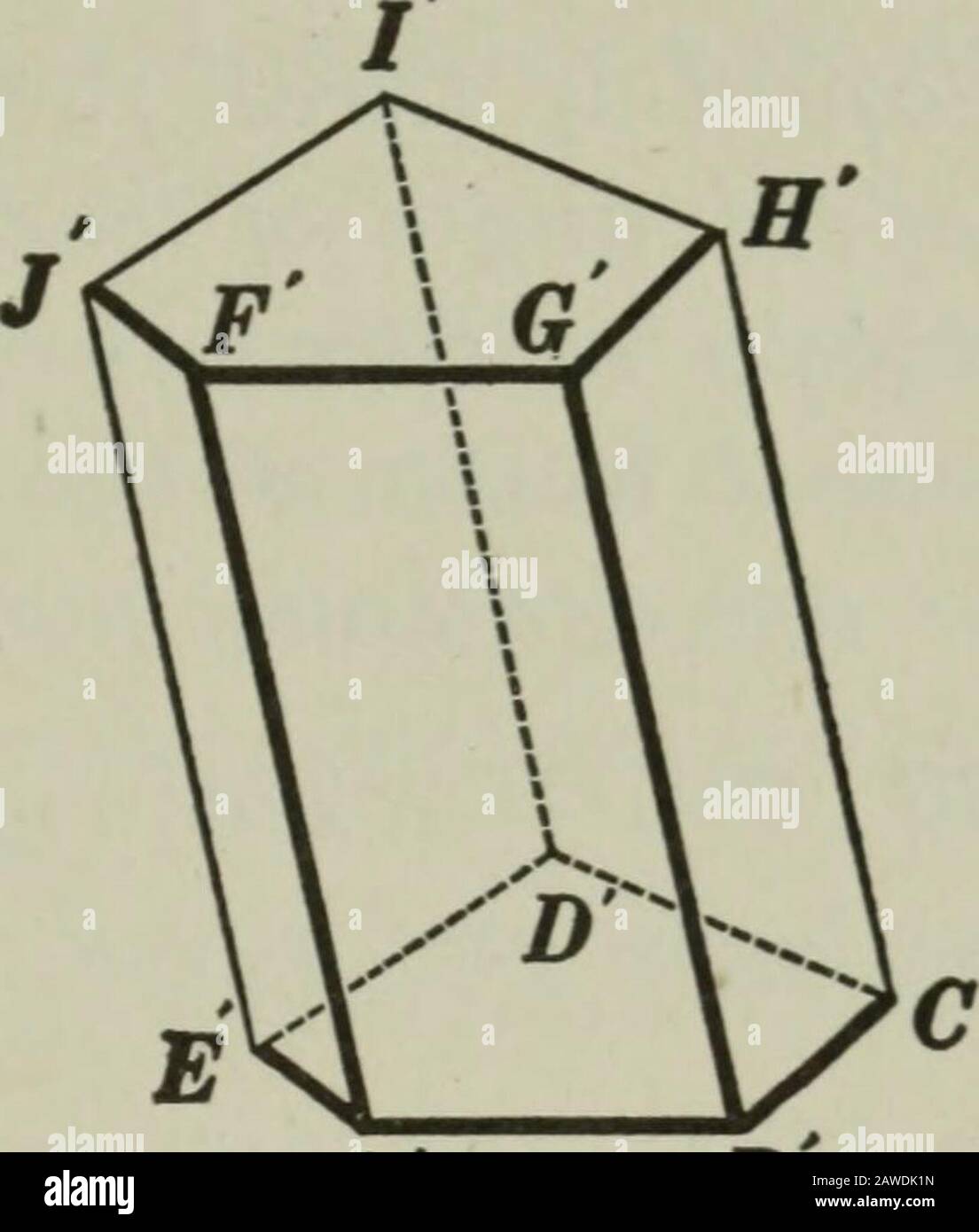 Plane and solid geometry . A B Given prisms AI and A^l face A JAg, face ...