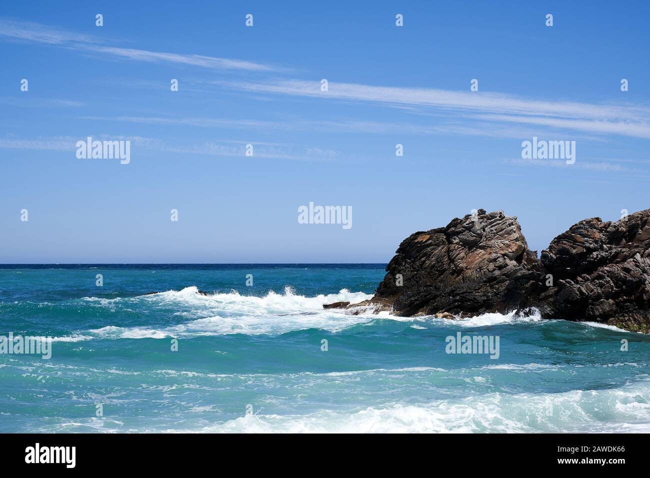 CRETE ISLAND, GREECE. Geropotamos beach and river, Rethymno prefecture ...