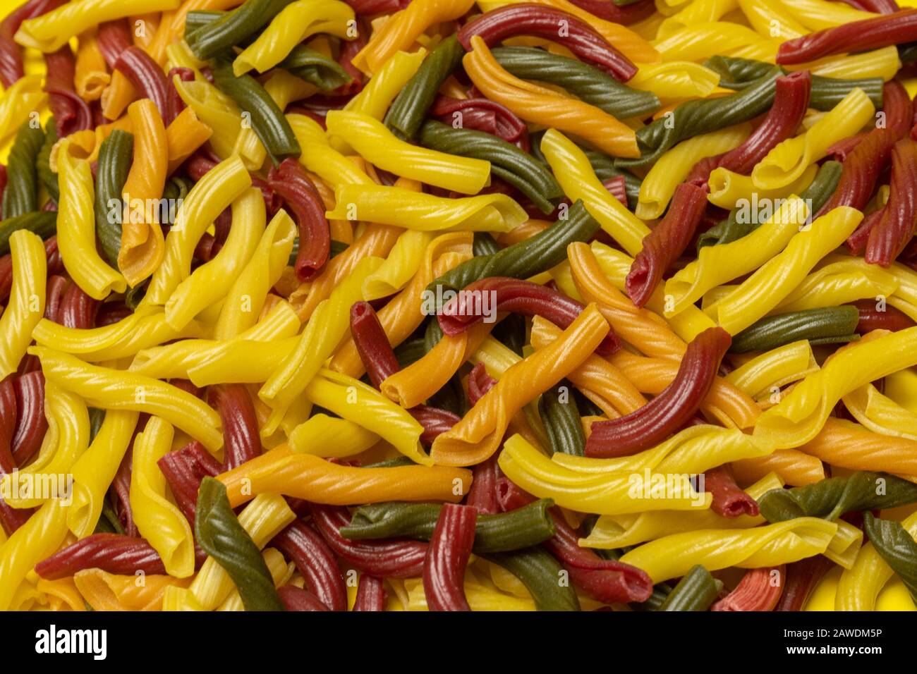 Background of colorful italian pasta. Culinary backdrop, food texture ...