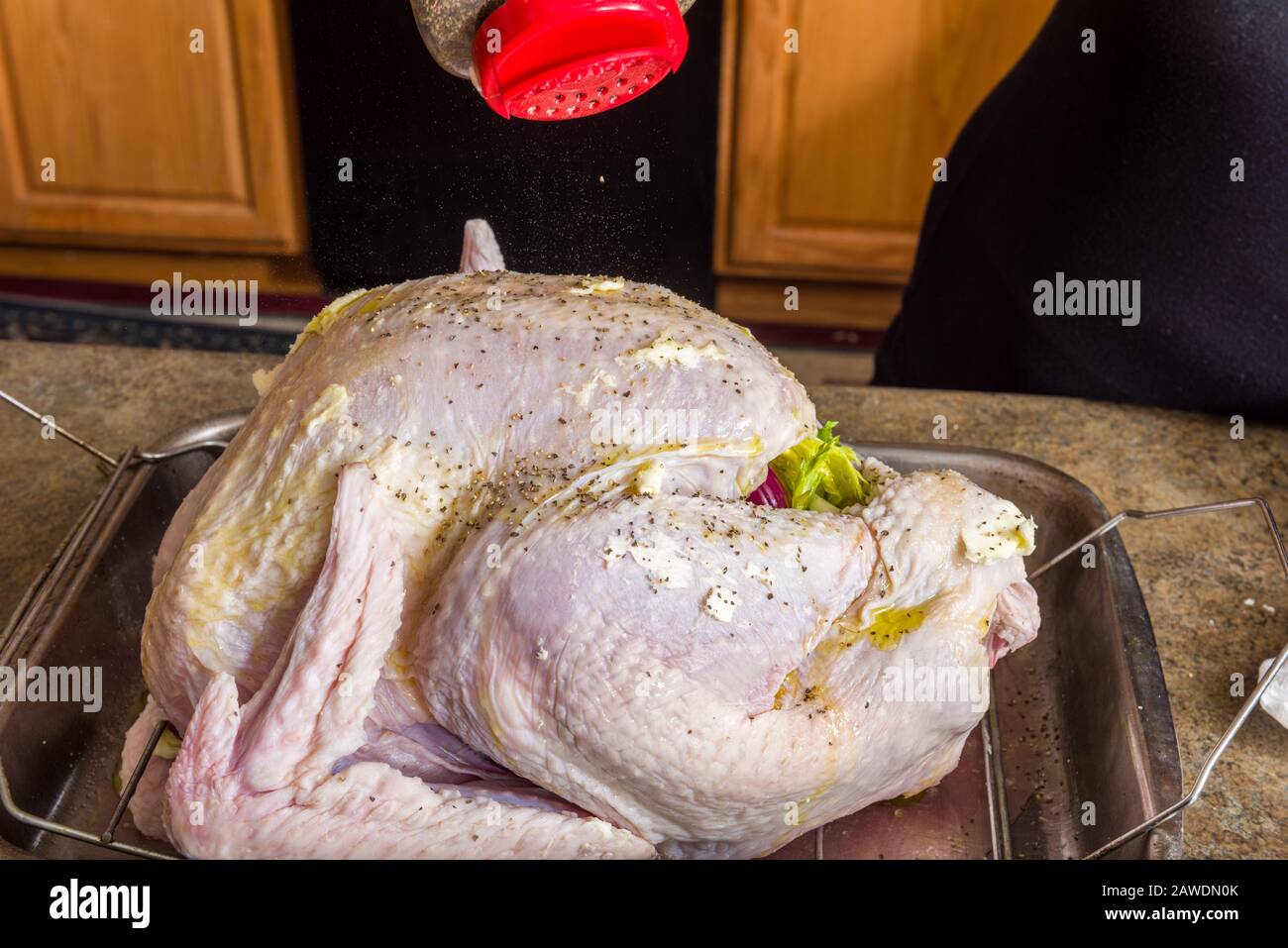 Turkey raw whole preparation hi-res stock photography and images - Alamy