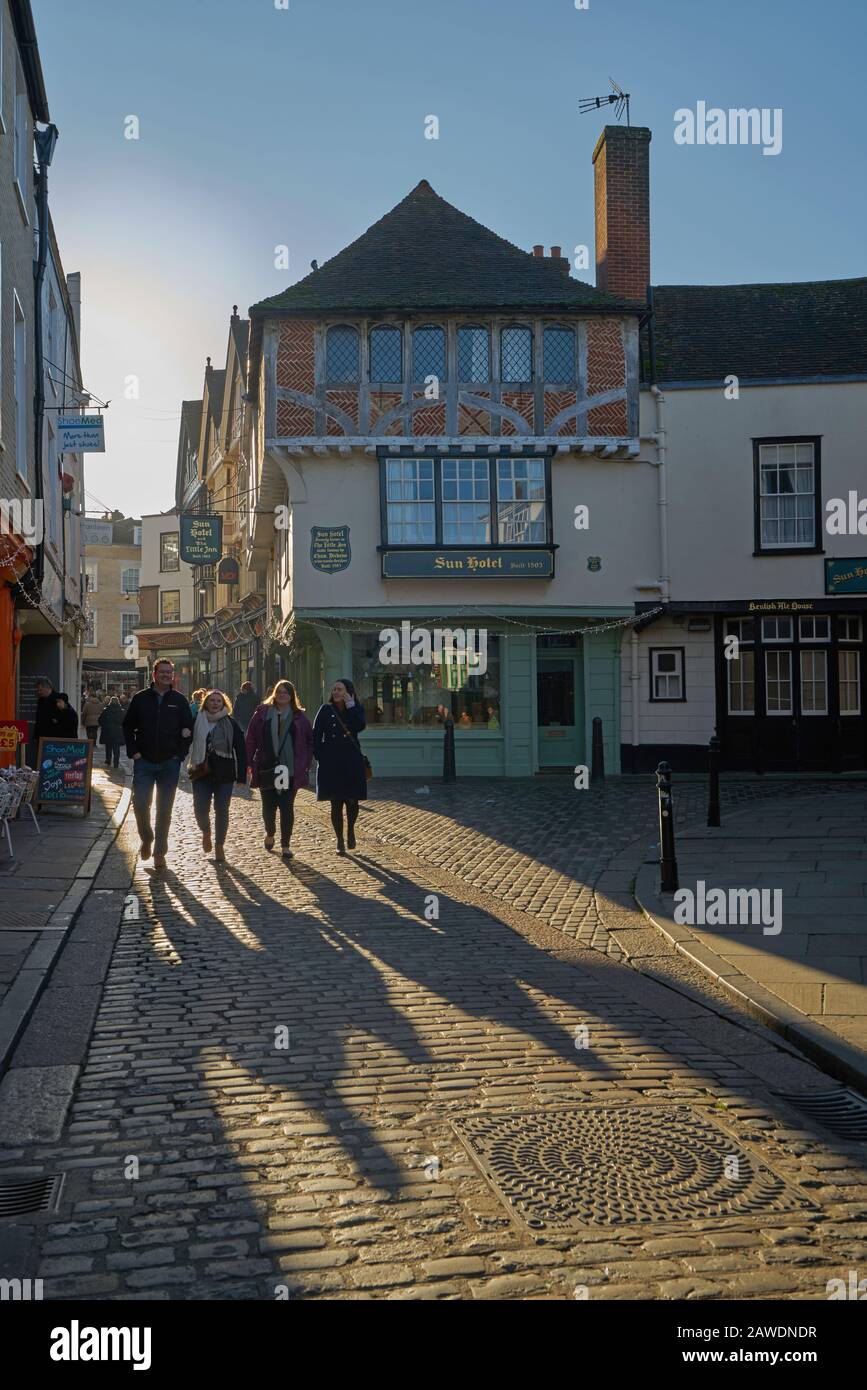 canterbury central canterbury wooden building Stock Photo - Alamy
