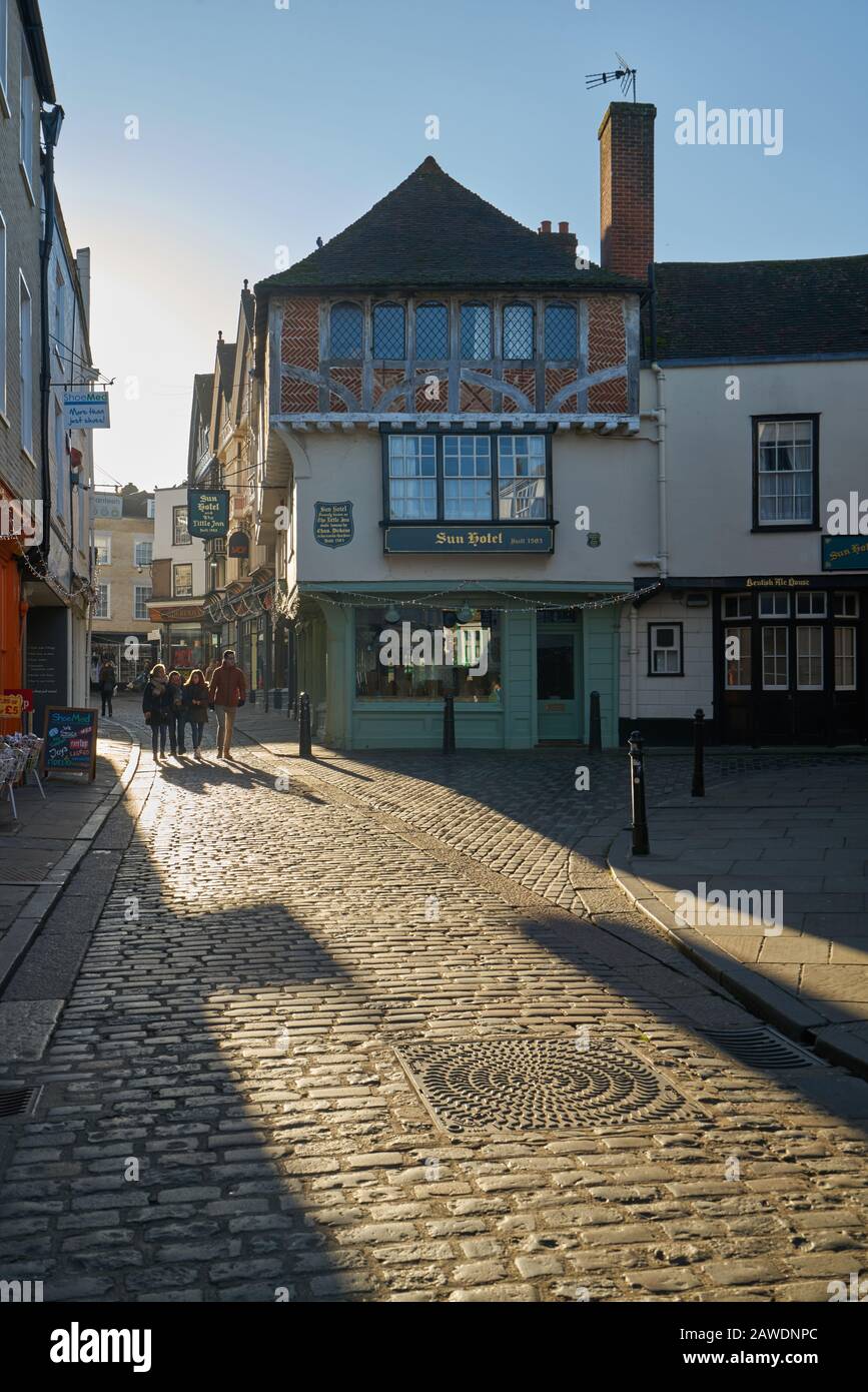 canterbury central canterbury wooden building Stock Photo - Alamy