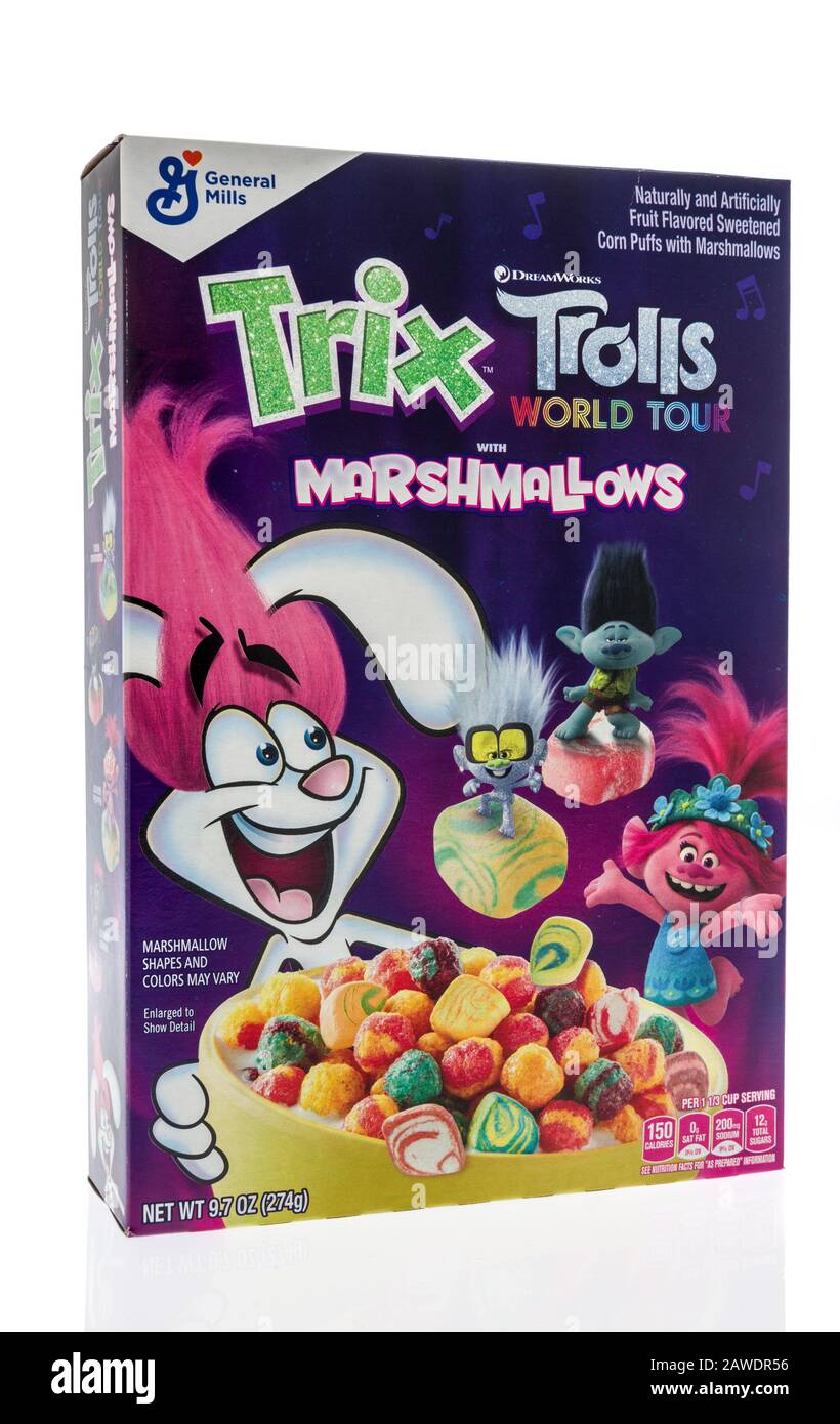 Nutrition label on cereal box hi-res stock photography and images - Alamy