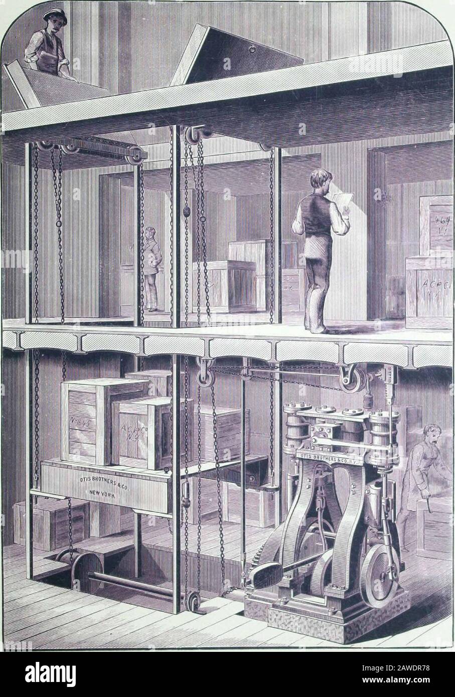 Hydraulic, electric, steam and belt elevators. . NEW OTIS FREIGHT ...