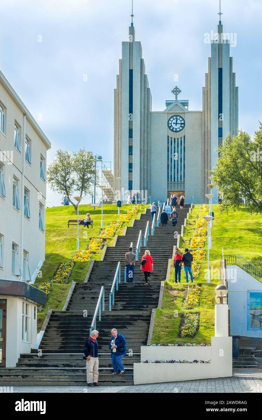 Akureyrarkirkja hi-res stock photography and images - Alamy