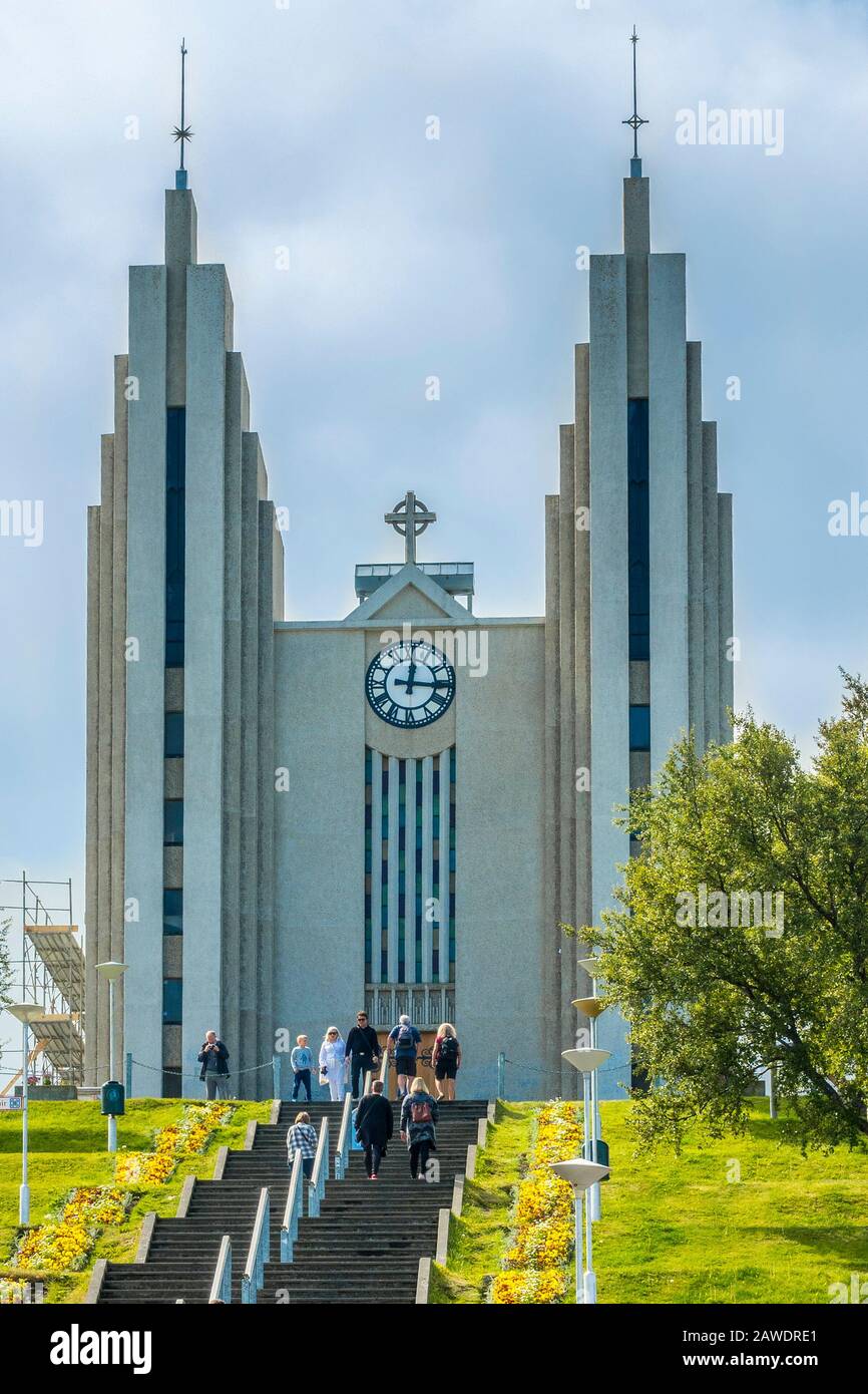 Akureyrarkirkja hi-res stock photography and images - Alamy