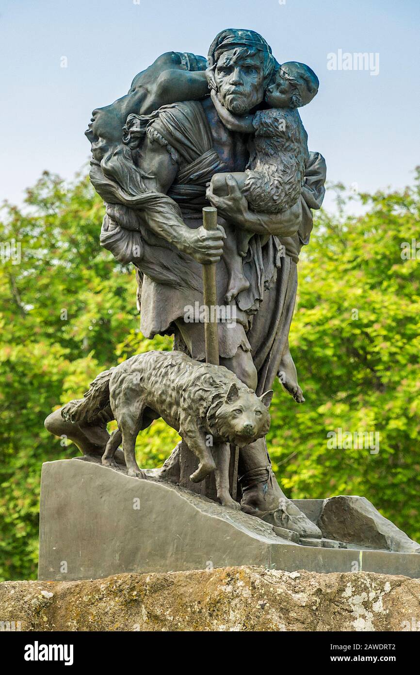 The Outlaw Statue By Einar Jónsson, Akureyri, Iceland Stock Photo - Alamy